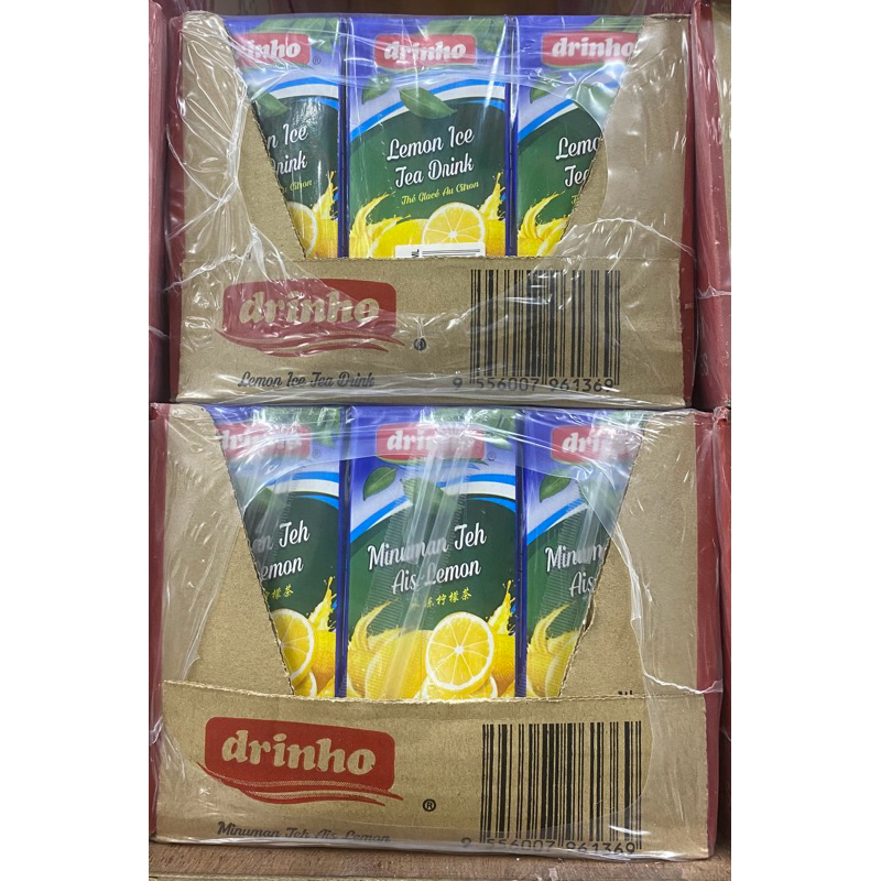 DRINHO LEMON ICE TEA DRINK 250ML AIR KOTAK MINUMAN TEH AIS LEMON ...