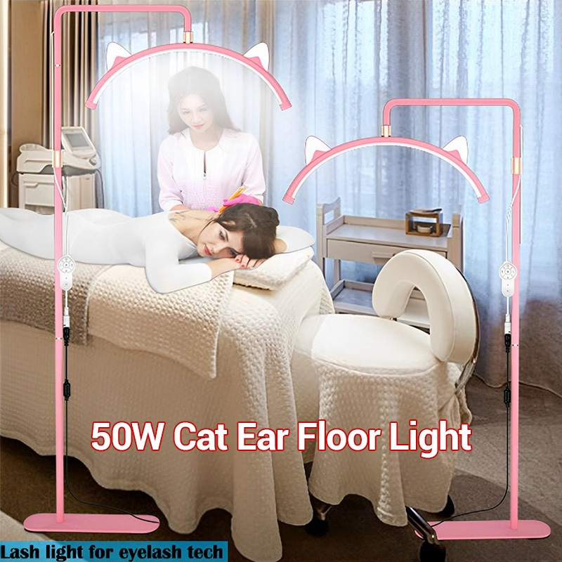 Floor Led Light Eyelash Extension 50W Facial Stand Lamp Standing Lamp ...