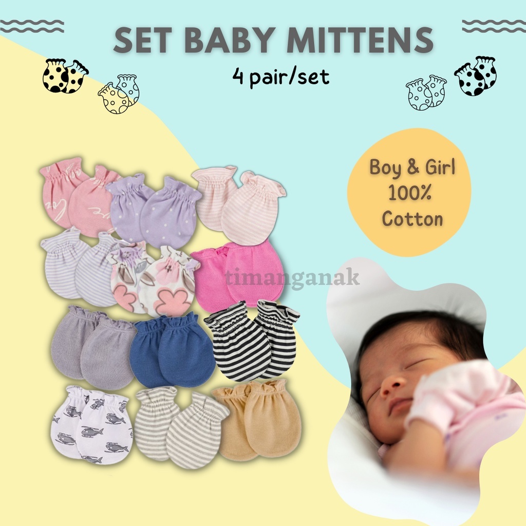 Baby Mitten / Baby Mitten Set / Baby Mitten Newborn / Sarung Tangan ...