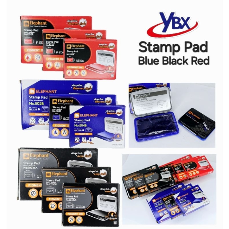 Elephant Stamp Ink Pad Pigment Ink Blue/Black/Red 3 Colours Available ...