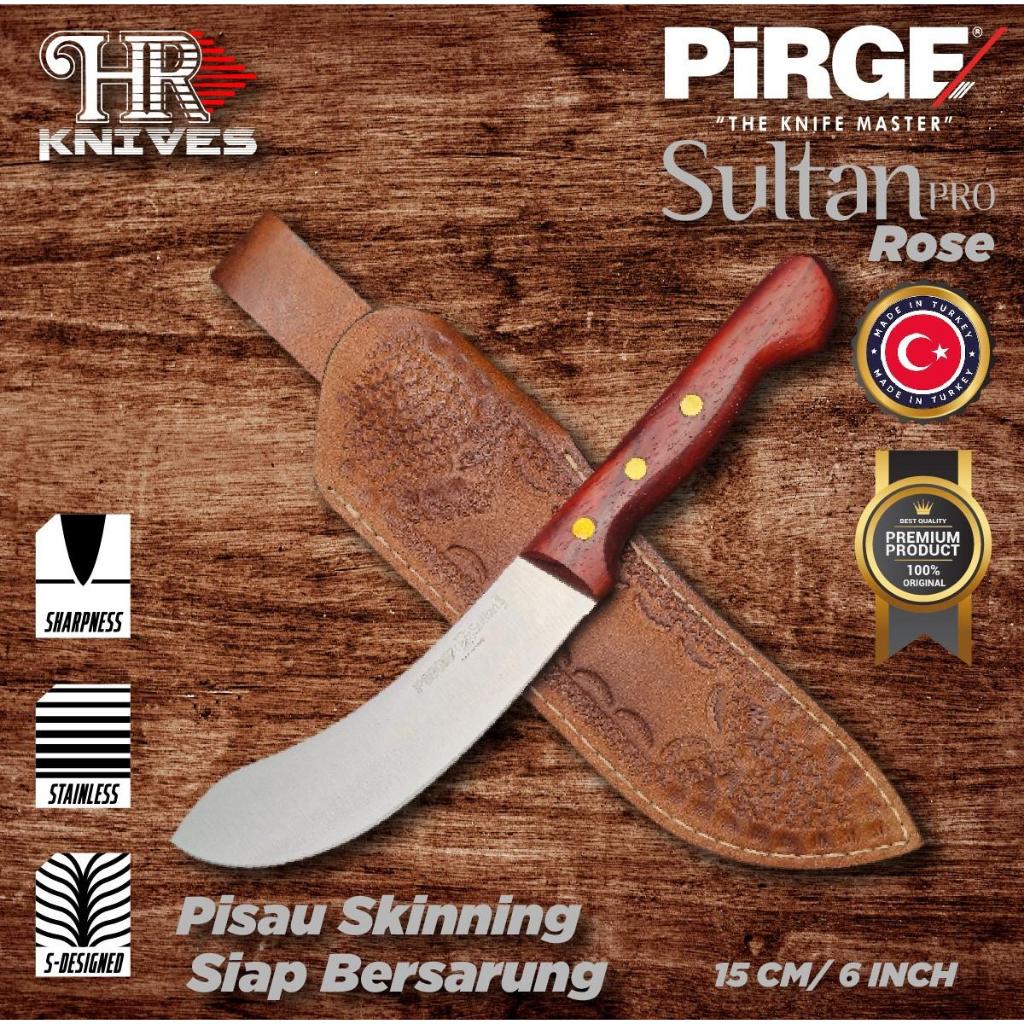 Pirge Rose Skinning Knife Bullnose 15 cm -Pisau Lapah -Bullnose ...
