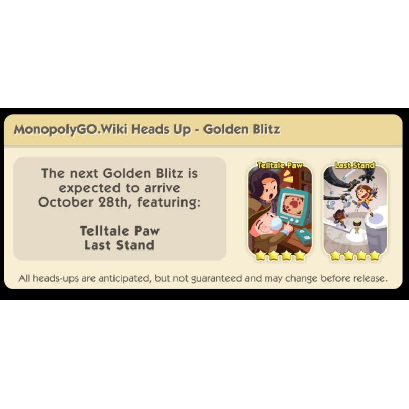 Golden Blitz Event MonopolyGo (Not Rm1) Sticker Biasa Juga Ada ( Boleh ...