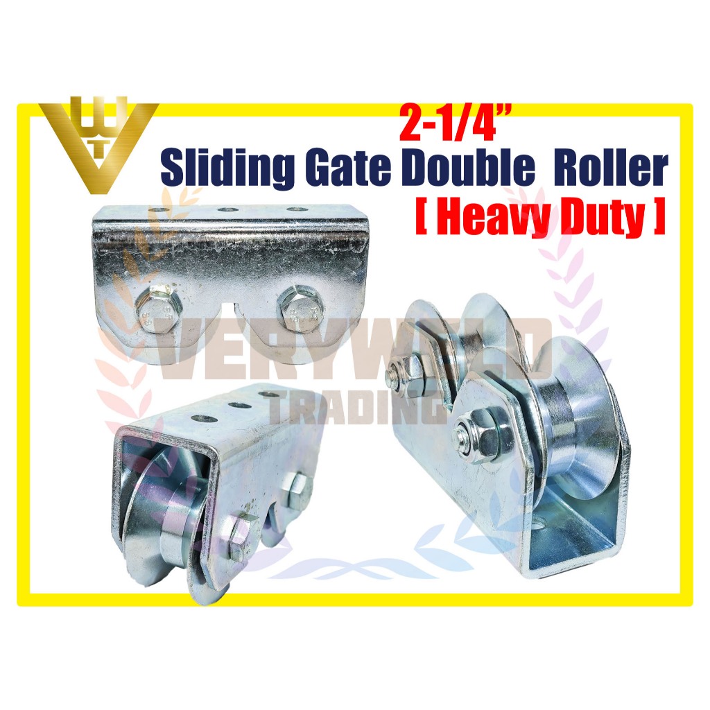 VERYWELD Sliding Gate Double Roller with Heavy Duty Bracket / Roda Besi ...