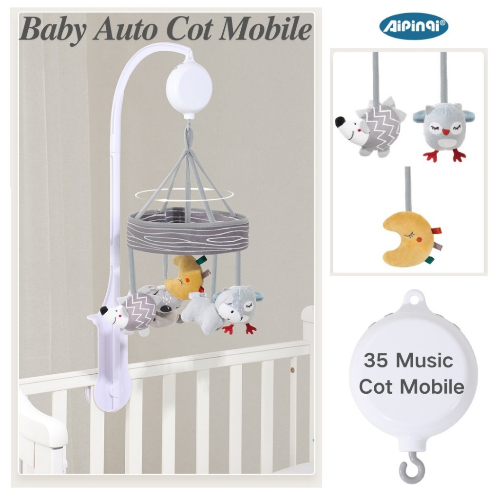 Aipinqi Baby Animal Auto Cot Mobile / Baby Bed Cot Mobile / Baby Music ...