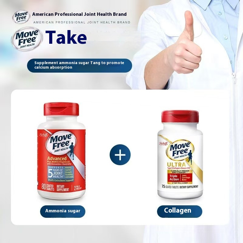 buy 2 free 1 Move Free Ultra Triple Action Tablets Type II Collagen ...