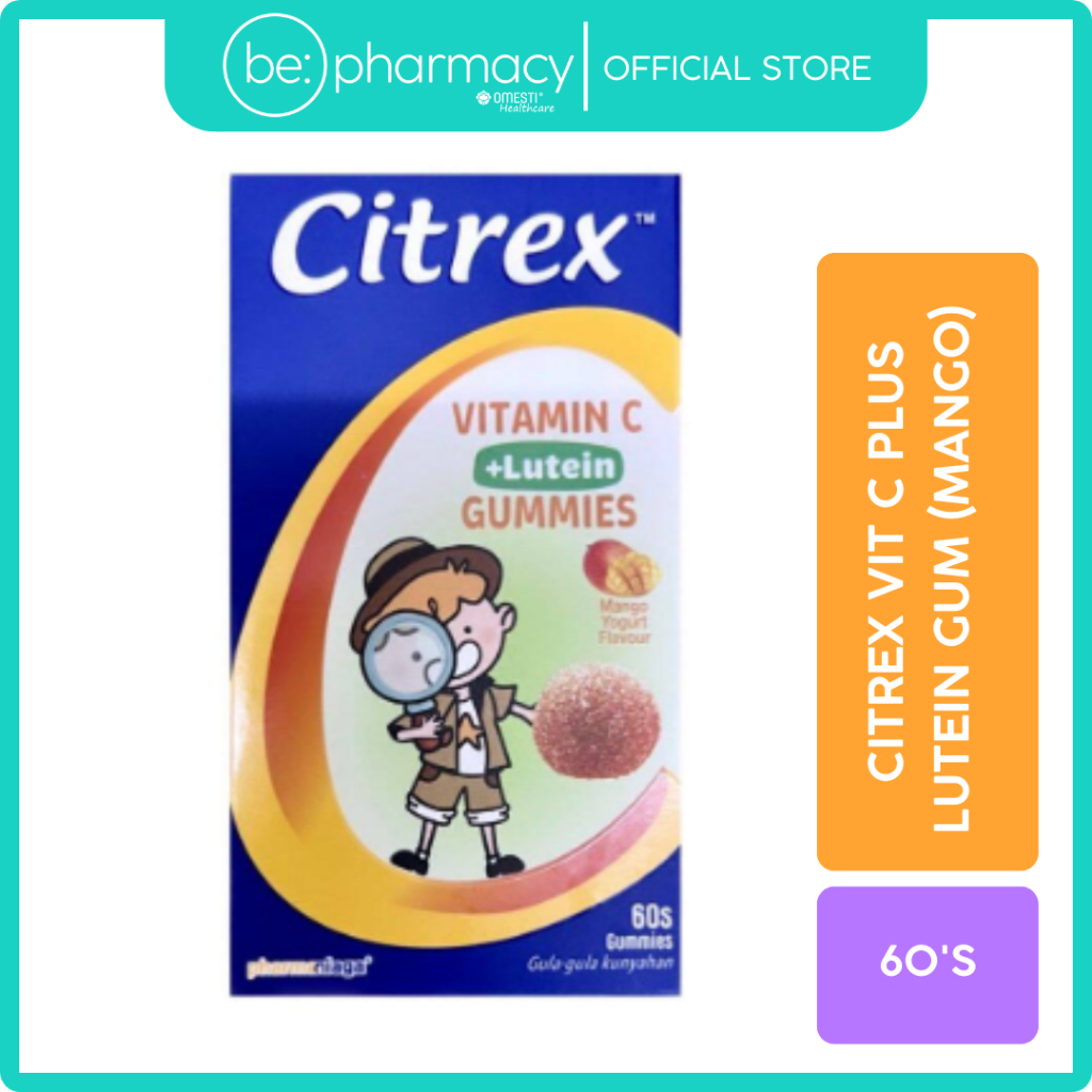 (Expiry 6/1/2025) Citrex Vit C Plus Lutein Gum (Mango) 60's | Shopee ...