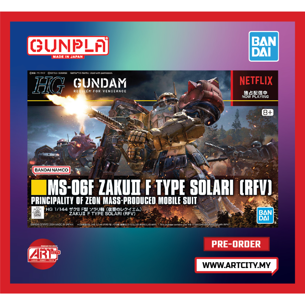 Bandai HG - Zaku II Solari - Gundam Requiem For Vengeance - 1/144 Scale ...