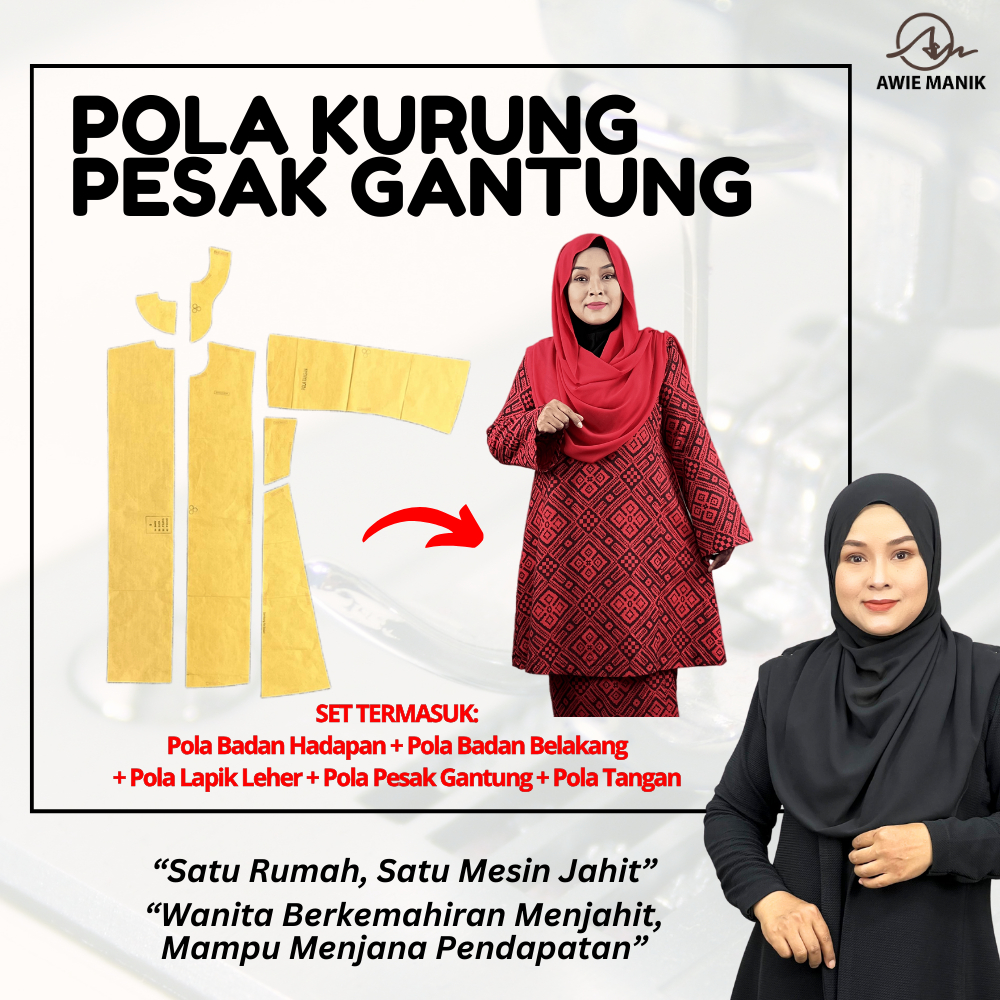 [DEWASA] POLA KURUNG PESAK GANTUNG AWIE MANIK | Shopee Malaysia