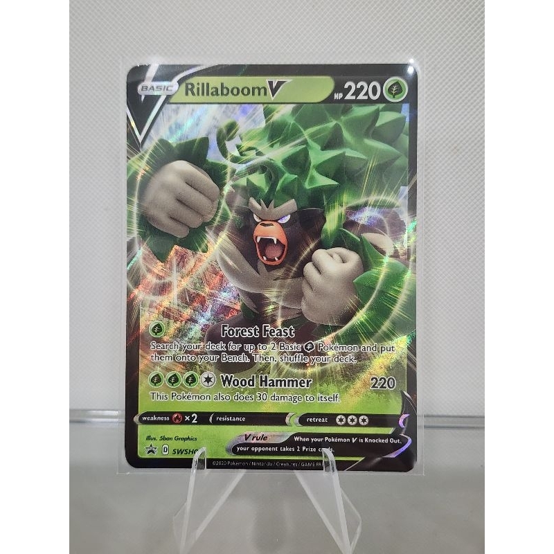 2020 Rillaboom V Card (Rare Holo) | Shopee Malaysia