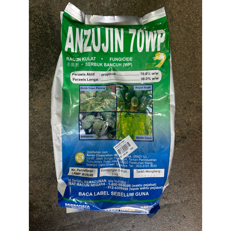 1kg Anzujin 70WP Kenso Pengawalan Kulat Bintik Daun Reput Buah ...