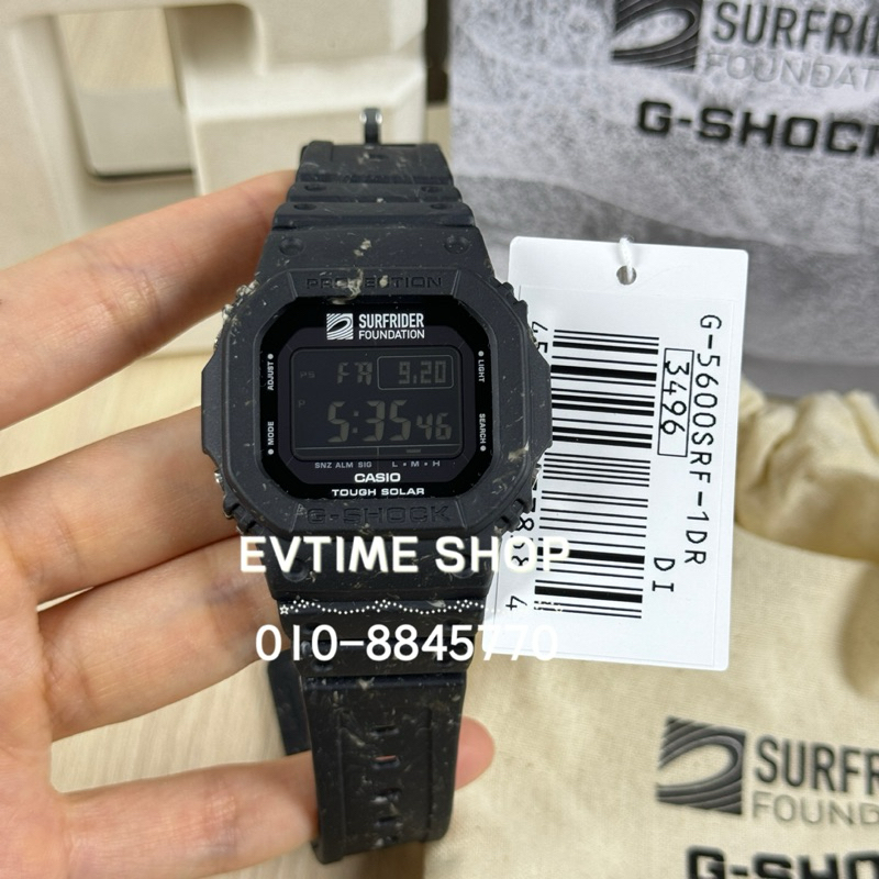 100% ORIGINAL CASIO G-SHOCK SURFRIDER FOUNDATION COLLAB G-5600SRF-1DR / G-5600SRF-1 / G-5600SRF ...