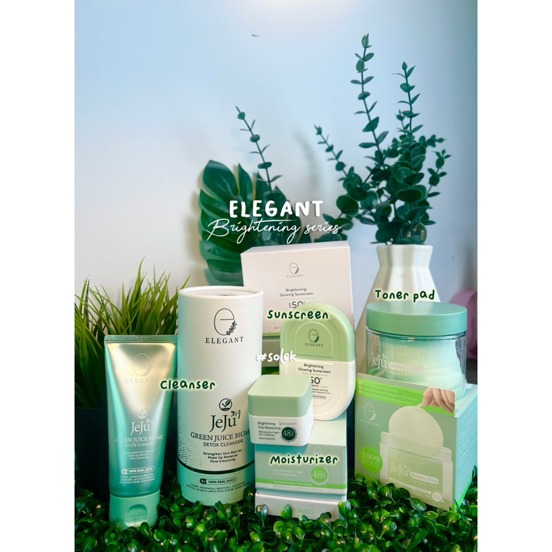 ELEGANT WHITENING EMULSION,NIGHT RECOVERY CREAM & JEJU DETOX CLEANSER ...