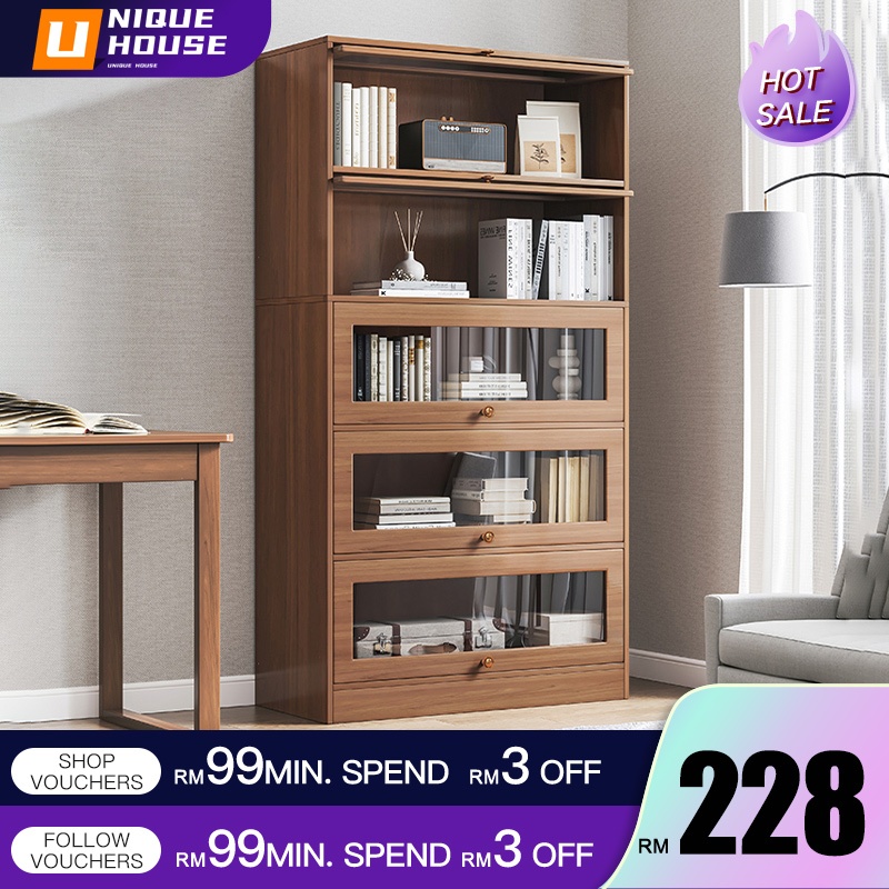 Book Cabinet Almari Buku Storage Cabinet Almari Serbaguna Kitchen ...
