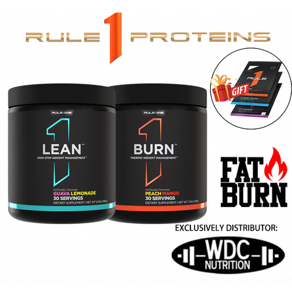 Rule 1 Lean/Burn (30 Servings) - Fat Burner, Weight Lost,Six Pack ...