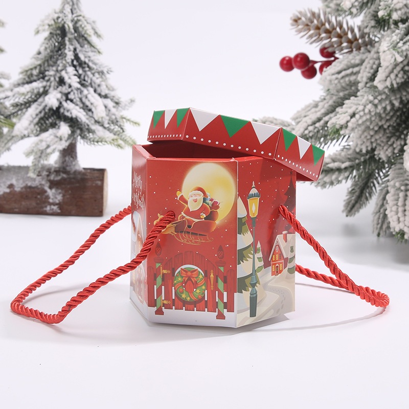 Christmas gift box bakery candy cake paper bag kertas gula beg kotak ...