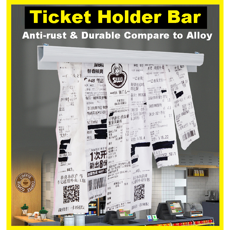 Ticket Holder Bar / Ticket Tab Grabber / Bill Receipt Hanging Rack ...