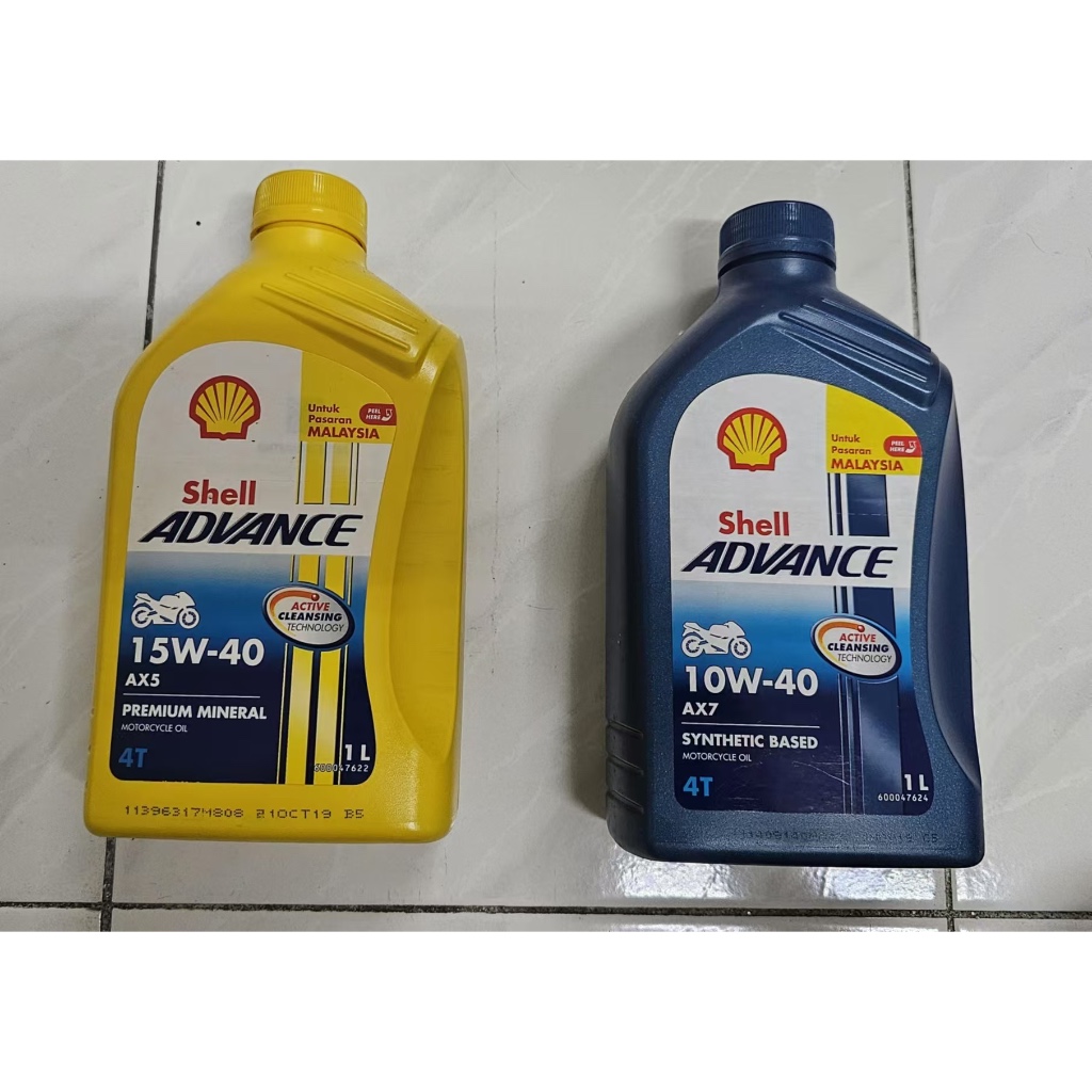 SHELL ADVANCE 4T AX7 10W-40/15W-40 (100% ORIGINAL SHELL MALAYSIA ...