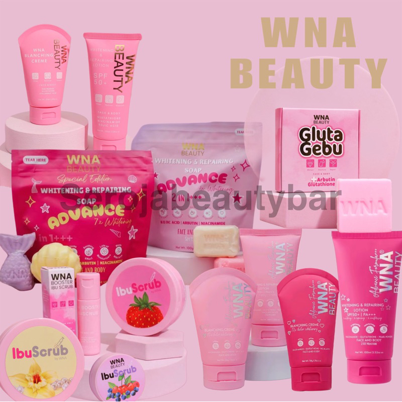 WNA BEAUTY SABUN GLUTA GEBU/IBUSCRUB/BOOSTER/WHITENING & REPAIRING ...