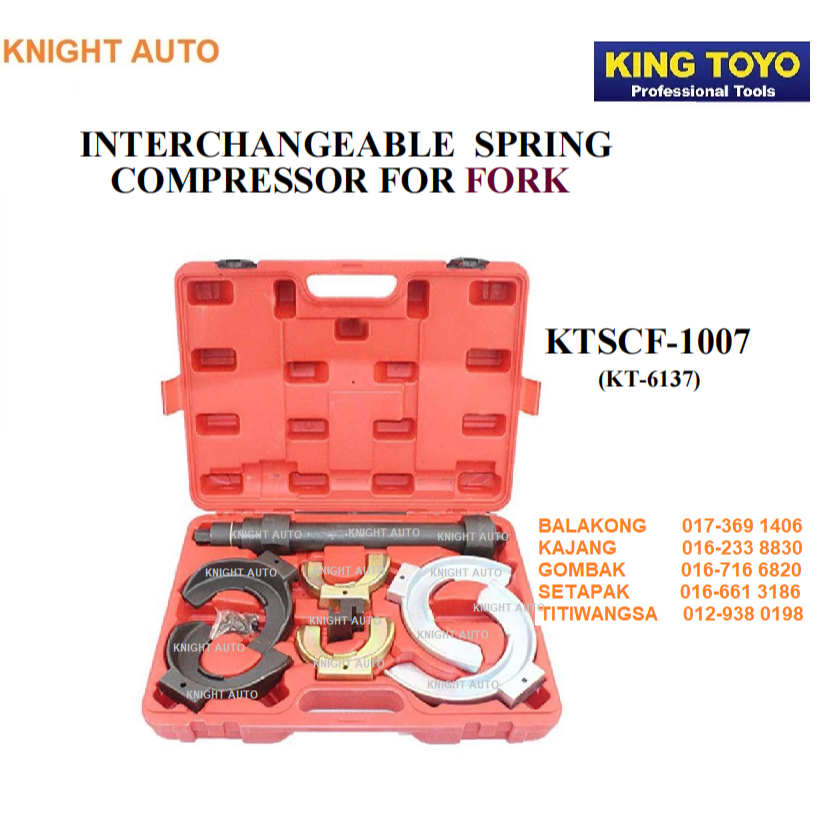 KING TOYO KT-6137 Interchangeable Spring Compressor For Fork | Shopee ...