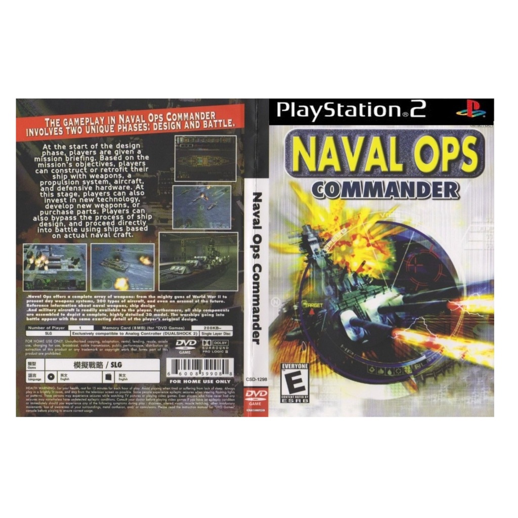 PS2 Naval Ops Commander (DVD GAME) | Shopee Malaysia
