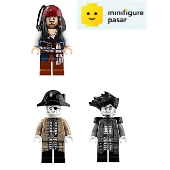 poc035 poc038 poc039 Lego Pirates Of the Caribbean 71042 - Captain Jack ...