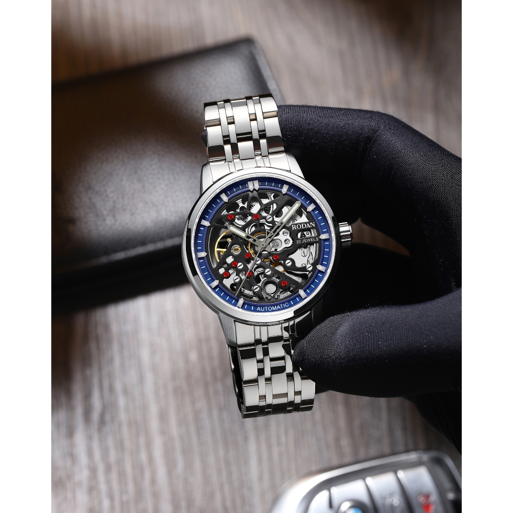 RODAN -9002 AUTOMATIC WATCH STAINLESS STEEL JAM TANGAN AUTOMATIC TALI ...