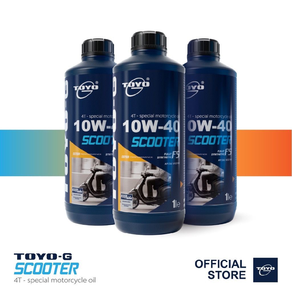 TOYO-G Scooter 10W-40 4-Stroke Motorcycle Fully Synthetic With Ester ...