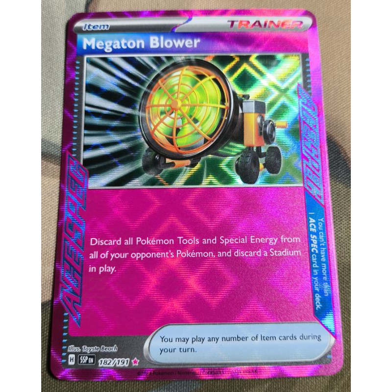 POKÉMON PTCG SV08 Surging Sparks 182/191 Megaton Blower | Shopee Malaysia