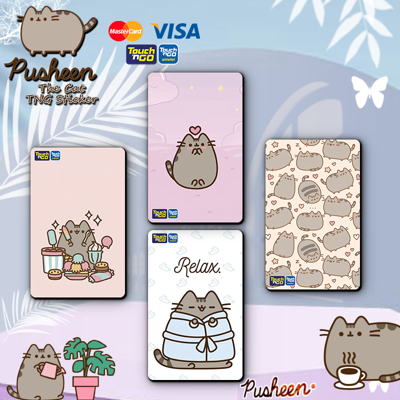 Pusheen Cat TNG Pelekat - Tng Touch N Go/Bank kad pelekat pelindung ...