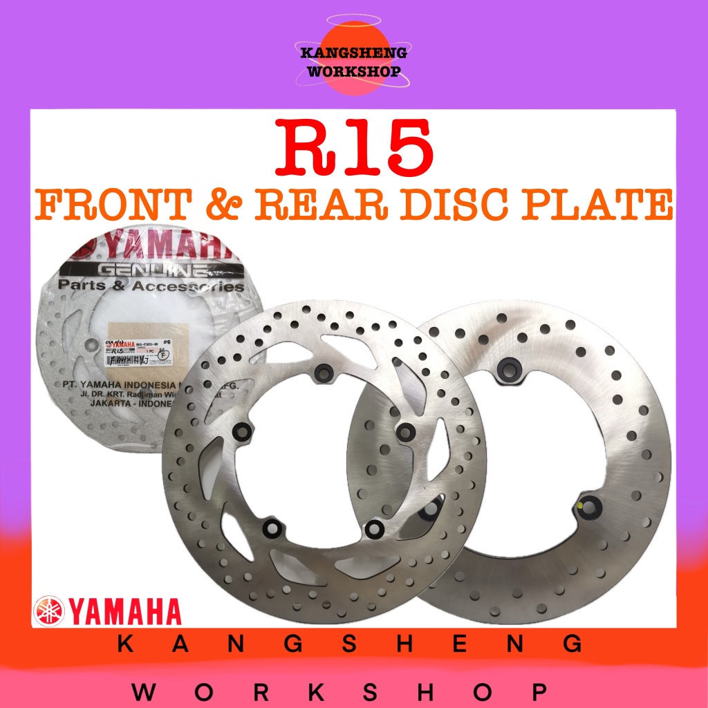 YAMAHA R15 FRONT & REAR DISC PLATE (ORIGINAL) BRAKE (R 15) | Shopee ...