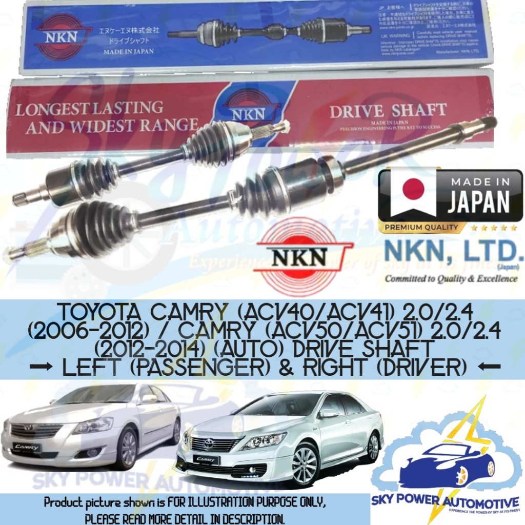 TOYOTA CAMRY ACV40 ACV41 / CAMRY ACV50 ACV51 2.0 2.4 ( AUTO ) NKN JAPAN ...