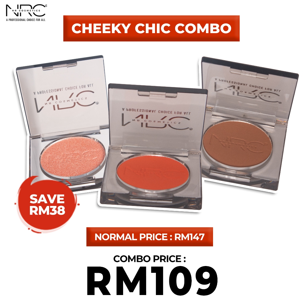 CHEEKY CHIC COMBO (Highlight + Blusher + Contour) | Shopee Malaysia