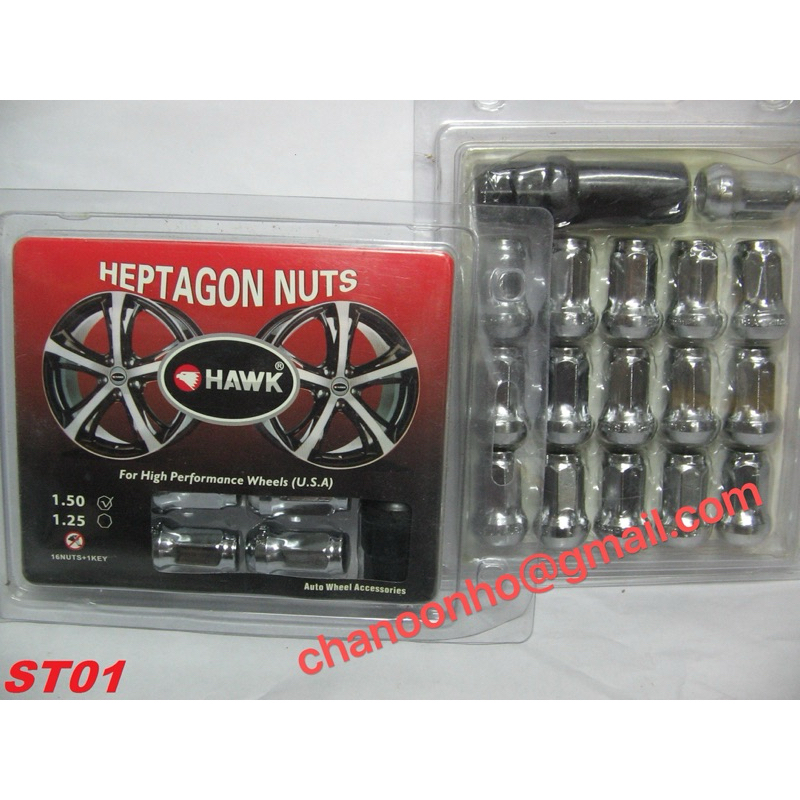 HAWK HIGH PERFORMANCE LOCK NUT HEAVY DUTY RACING WHEEL BESI LOCK SHORT ...