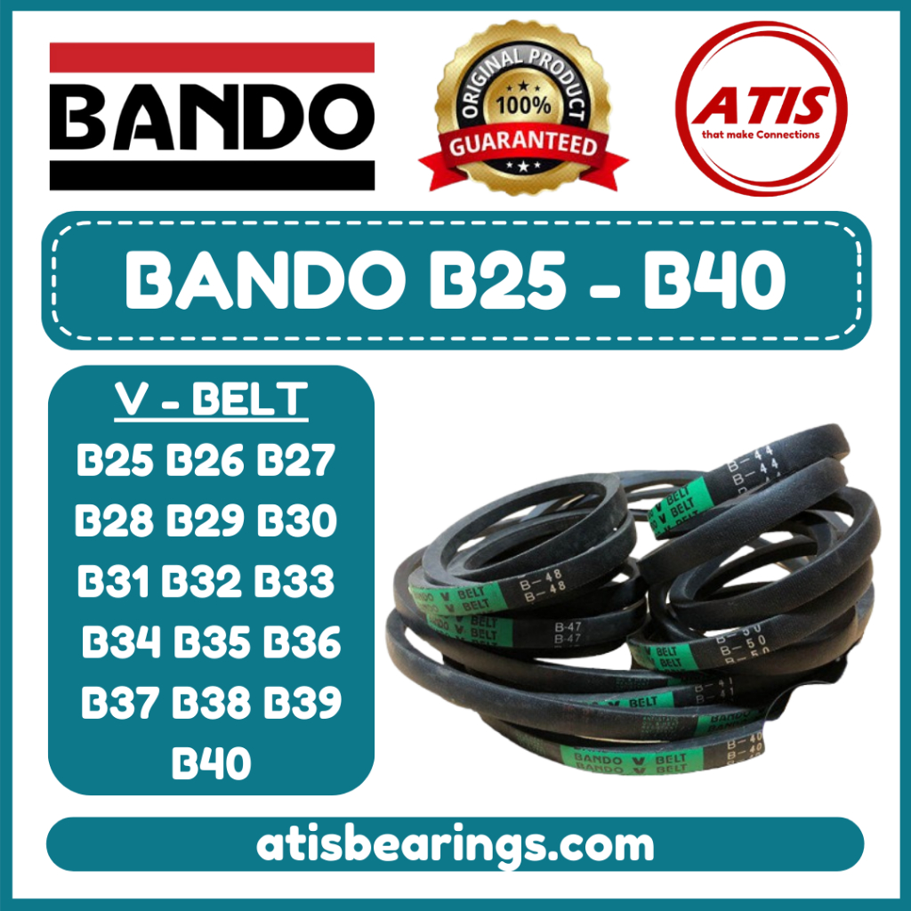 BANDO B25 B26 B27 B28 B29 B30 B31 B32 B33 B34 B35 B36 B37 B38 B39 B40 Standard V-Belt 100% ...