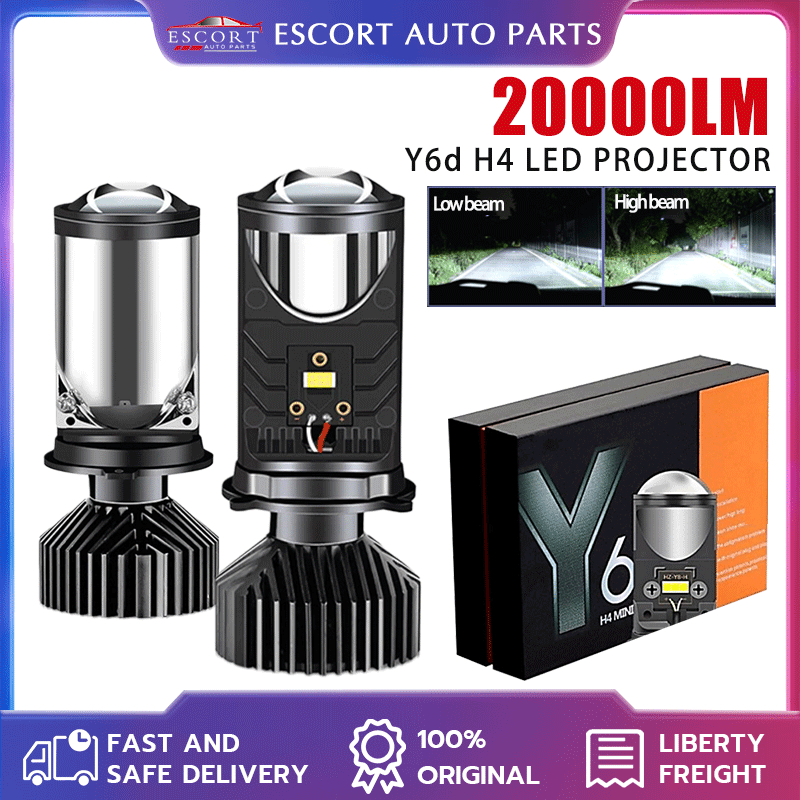 Y6D Led Light Car Headlight Led H4 Led Light Bulb Projector Lampu ...