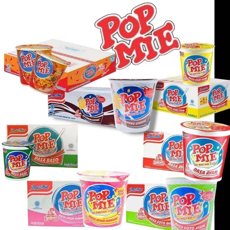 POP MIE MI INSTANT GORENG KUAH BERBAGAI VARIAN RASA HARGA DUS. | Shopee ...