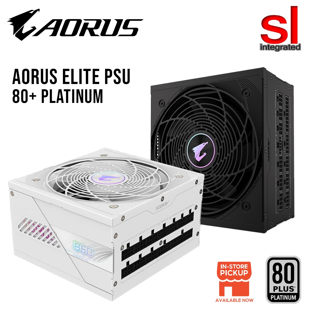 Gigabyte AORUS ELITE 80+ Platinum Modular PCIe 5.0 Series Power Supply ...
