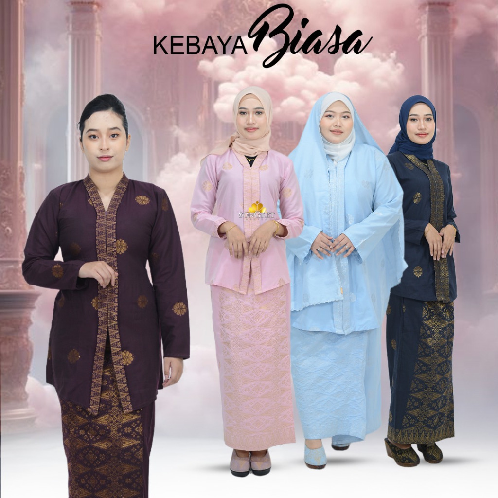 Plus Size 2xl - 7xl |Kebaya Biasa | Baju Kebaya Songket | Cotton 100% ...