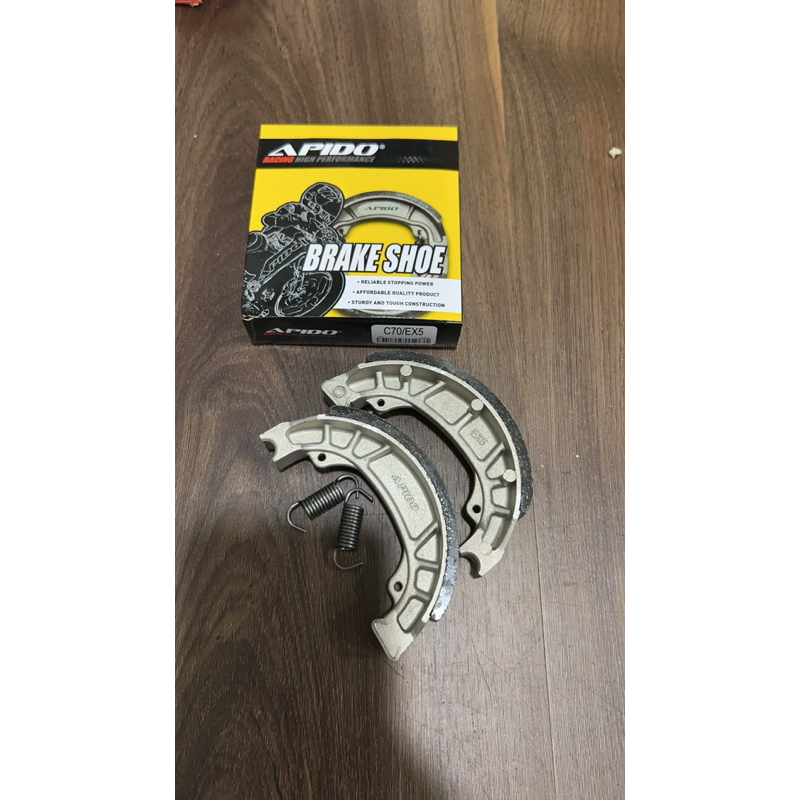 APIDO BRAKE SHOES EX5 DREAM C70 GBO GBOJ FAME WAVE100 WAVE125 WAVE110 ...