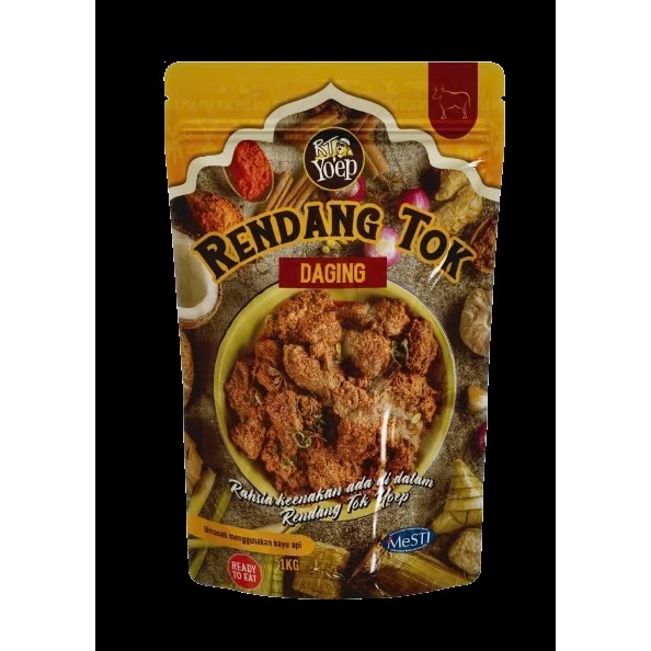 Rendang Daging Tok Yeop 500gm | Shopee Malaysia