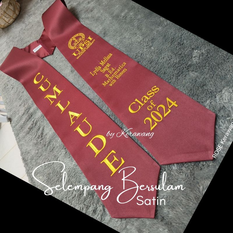 SELEMPANG GRADUASI dan BEAUTY PEGEANT.(PRINT/SULAM) | Shopee Malaysia