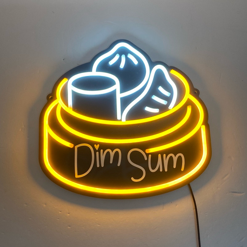 Dim Sum Har Gow Shumai Bao Led neon signs made in Malaysia 点心茶楼霓虹灯广告牌 ...