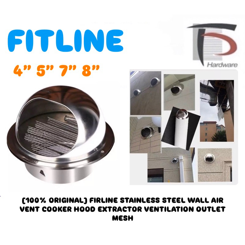 [100% ORIGINAL] FITLINE STAINLESS STEEL WALL AIR VENT COOKER HOOD ...