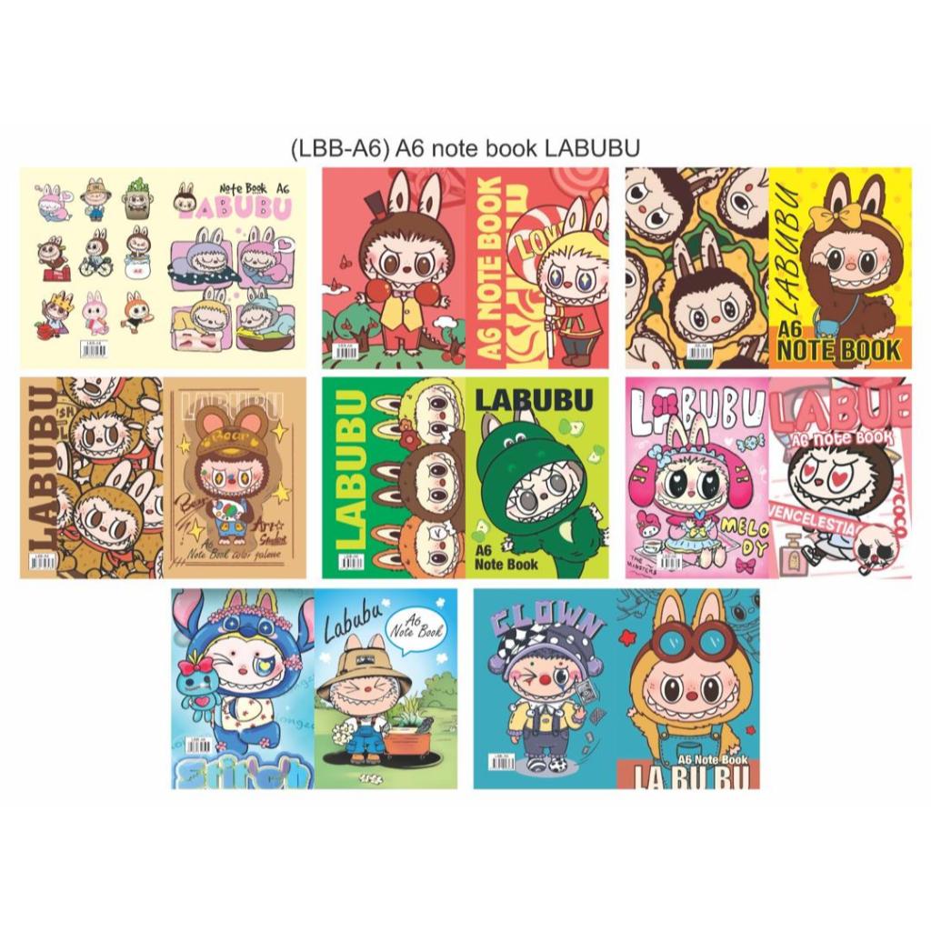 Readystock Promotion Available A6 Fancy Labubu Design Note Book 26pages ...