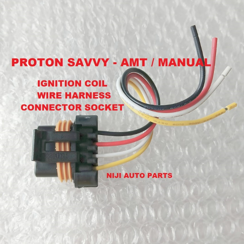 Proton Savvy Socket Connector Ignition Coil Connector Wire Harness 4 ...