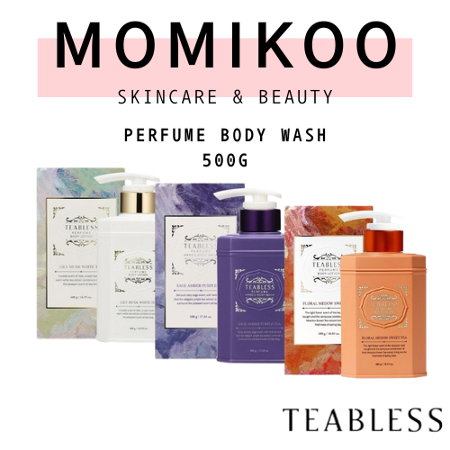 Teabless Perfume Body Wash Sage Amber Purple Tea / Floral Medow Sweet Tea / Lily Musk White Tea ...