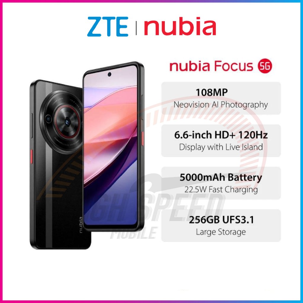 ZTE Nubia Focus 5G 6+10GB RAM + 256GB ROM MY SET | Shopee Malaysia
