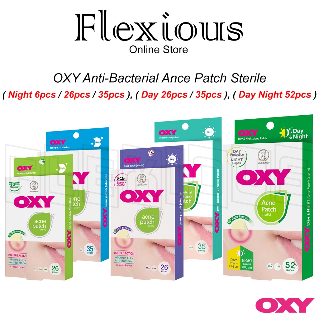 *OXY* Mentholatum Anti-Bacterial Acne Patch Sterile ( Night 26's/ 35's ...