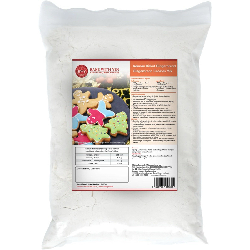 BWY GINGERBREAD COOKIES MIX 500G | Shopee Malaysia