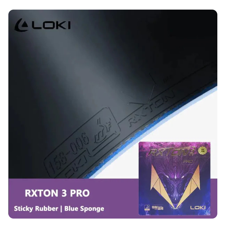 LOKI RXTON 3 PRO BLUE SPONGE RUBBER TABLE TENNIS | Shopee Malaysia